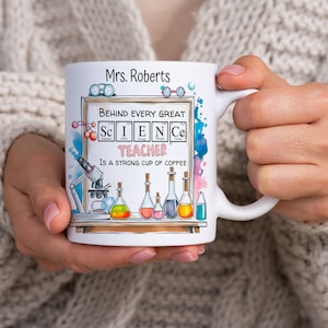 Custom Science Teacher Coffee Mug Design, Teacher Appreciation ...