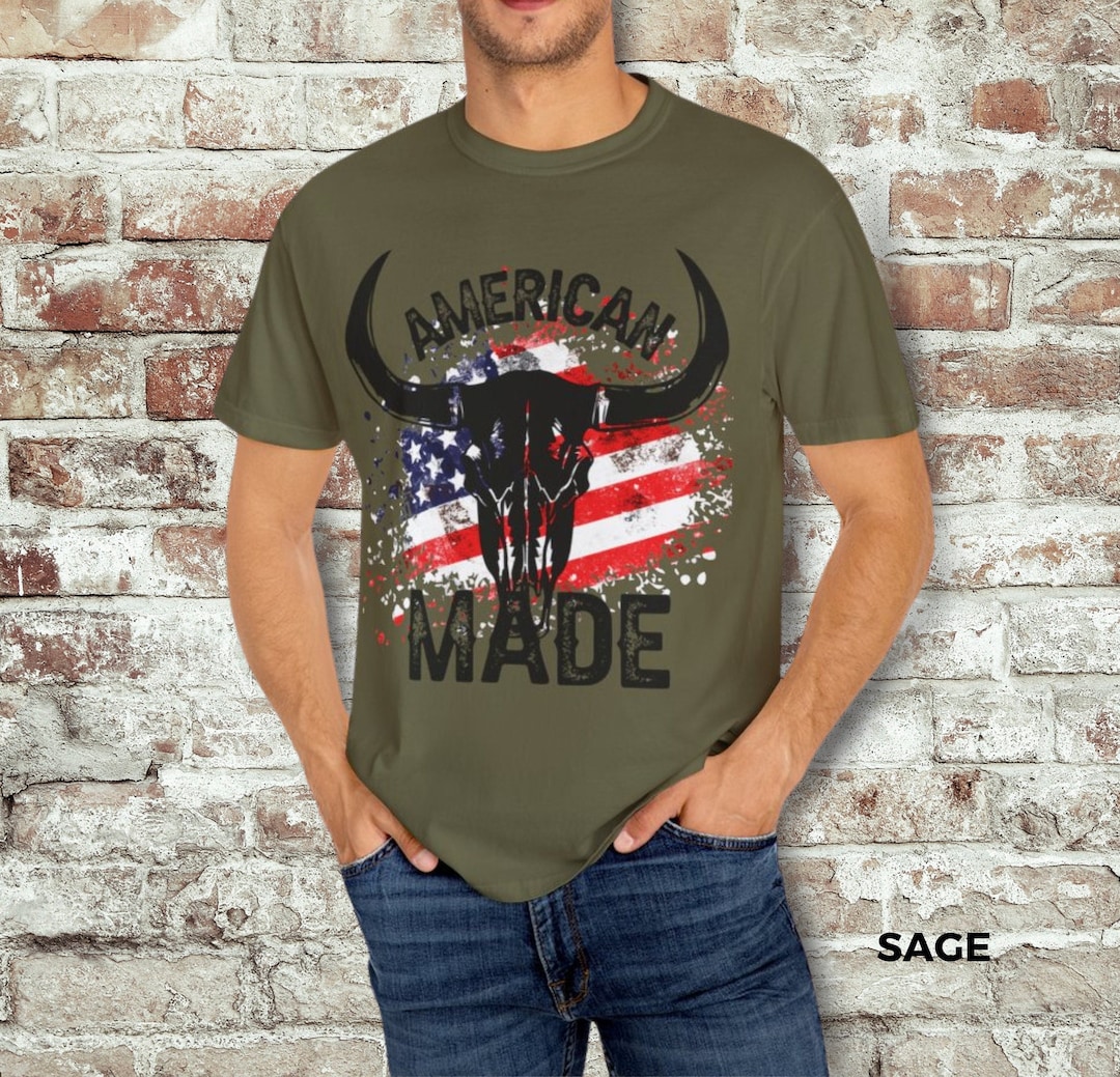 Men's American Made Shirt, Vintage 4th of July Design, America Retro ...