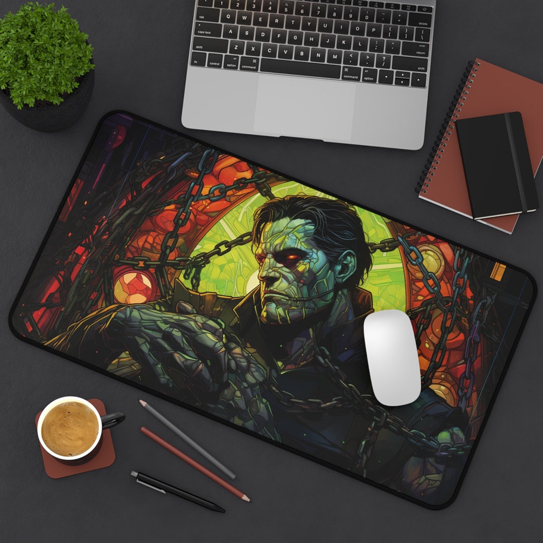Frankenstein Computer Desk Mat, Halloween Desk Mat, Movie Monster Desk ...