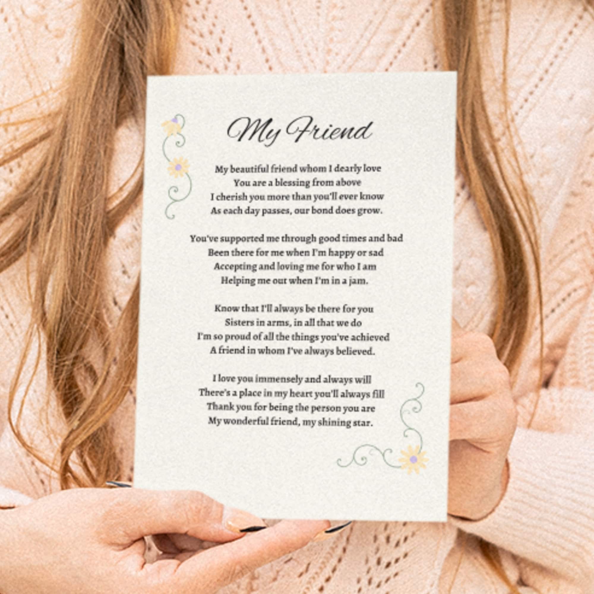 Friend Poem Download, Poetry for Best Friend, Short Best Friend Poems ...