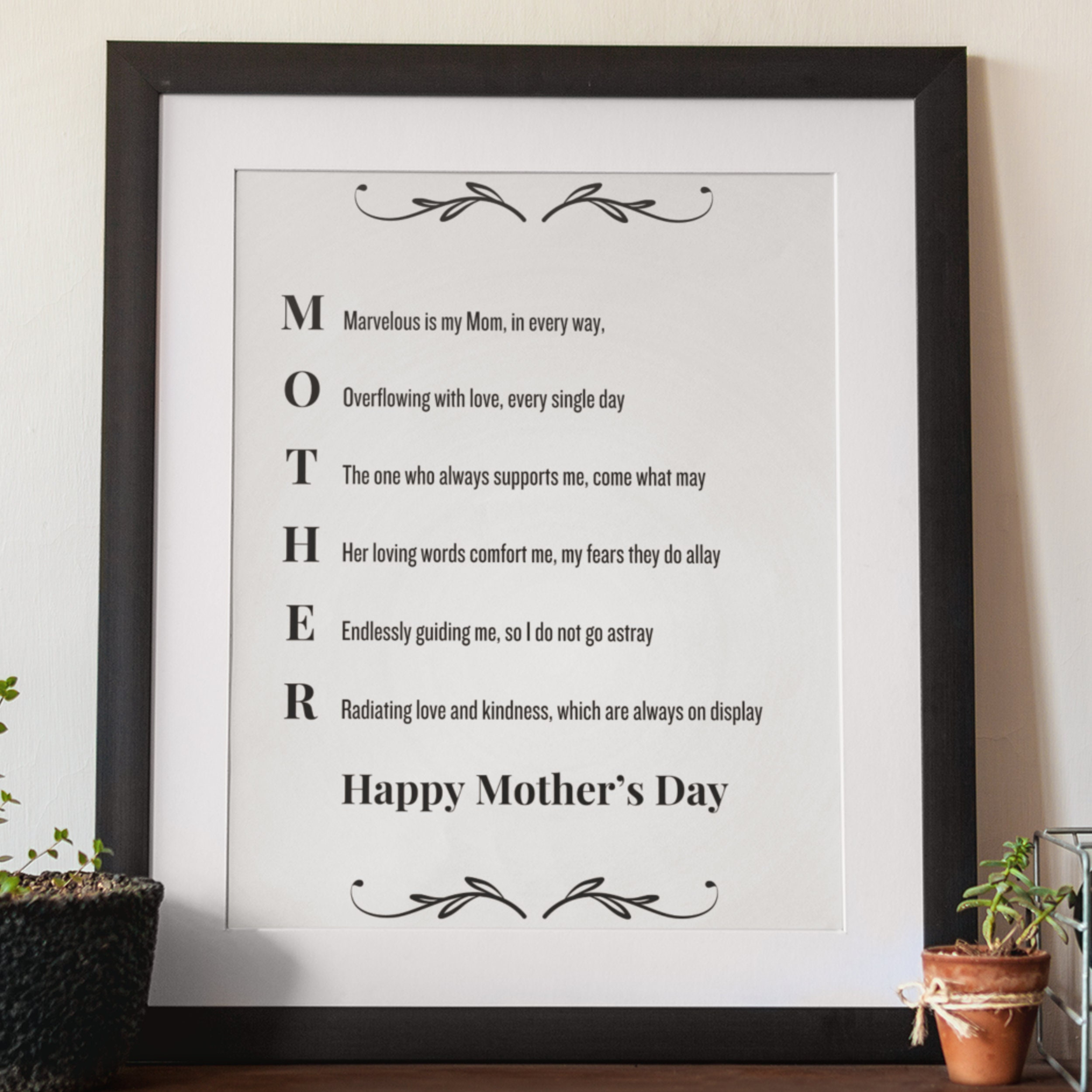 Poema acróstico del Día de la Madre para mamá Descarga digital ...