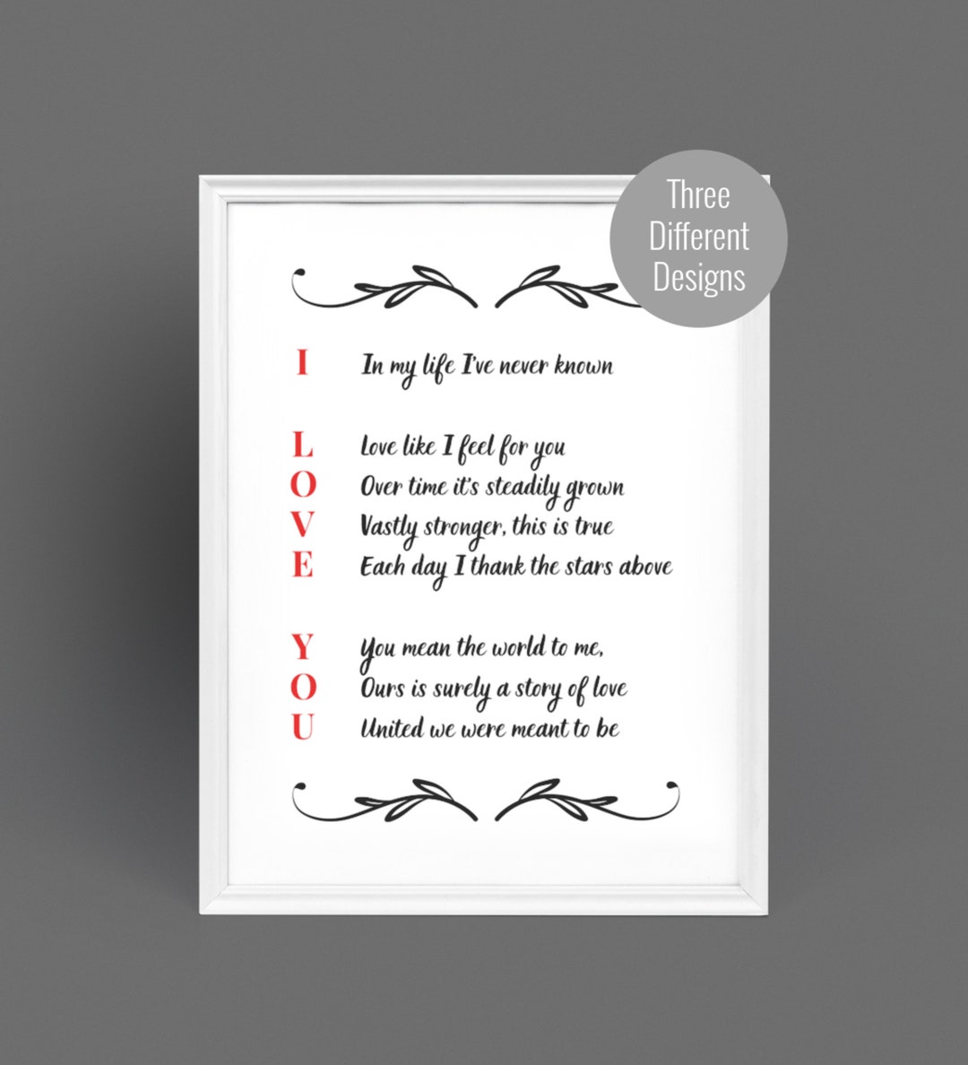 Acrostic I Love You Poem Printable, Love Poems for Her and Him ... Acrostic I Love You Poem Printable, Love Poems for Her and Him ...