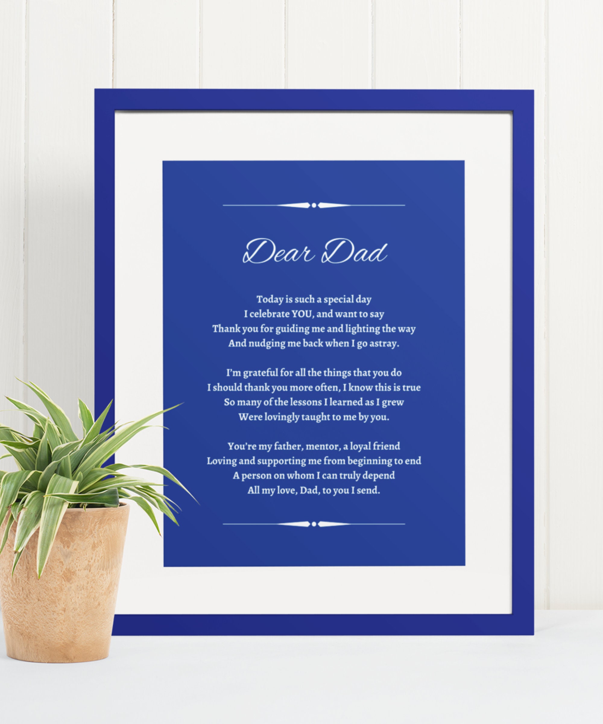 Original Dad Poem, Father Poem Digital Download Printable, Poems for ...