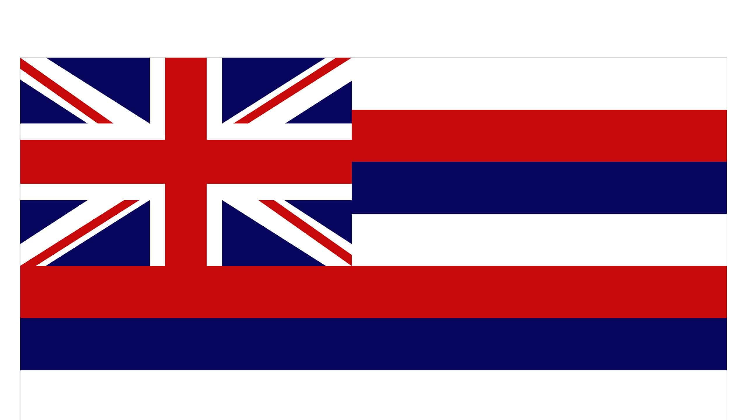Hawaii State Flag 3'x5' Flag - Hawaii State - Premium Polyester 36 X 60 ...