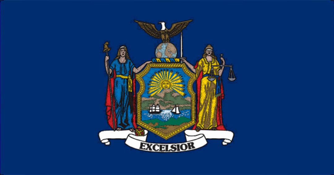 New York State 3'x5' Flag - New York State Flag - Premium Polyester 36 ...