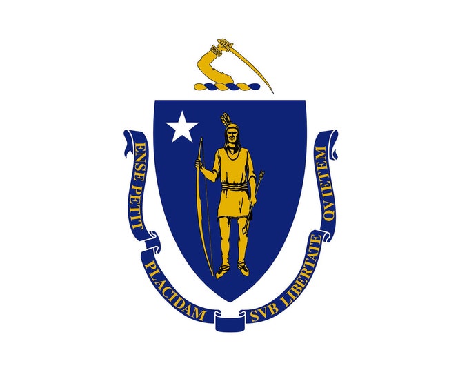 Massachusetts State Flag 3'x5' Flag - Massachusetts State - Premium ...