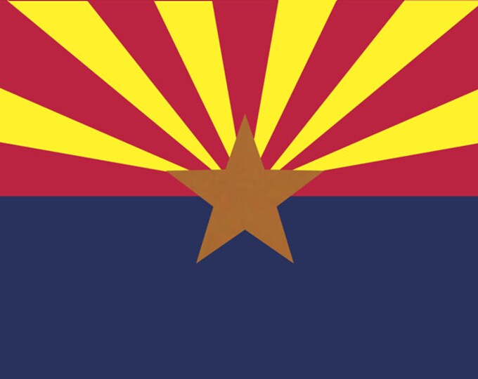 Arizona State Flag 3'x5' Flag - Arizona State - Premium Polyester 36 X ...