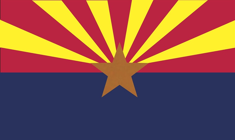 Arizona State Flag 3'x5' Flag - Arizona State - Premium Polyester 36 X ...