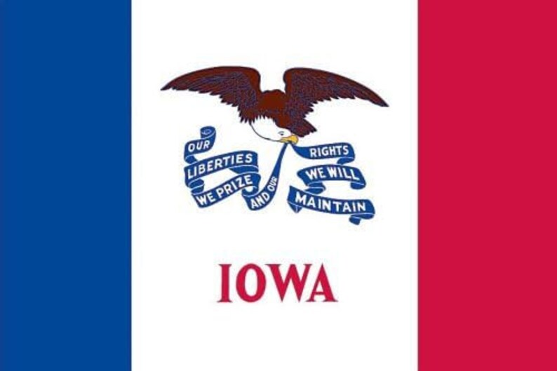 Iowa Flag 3'x5' Flag - Iowa State Flag - Premium Polyester 36 X 60 Inch ...