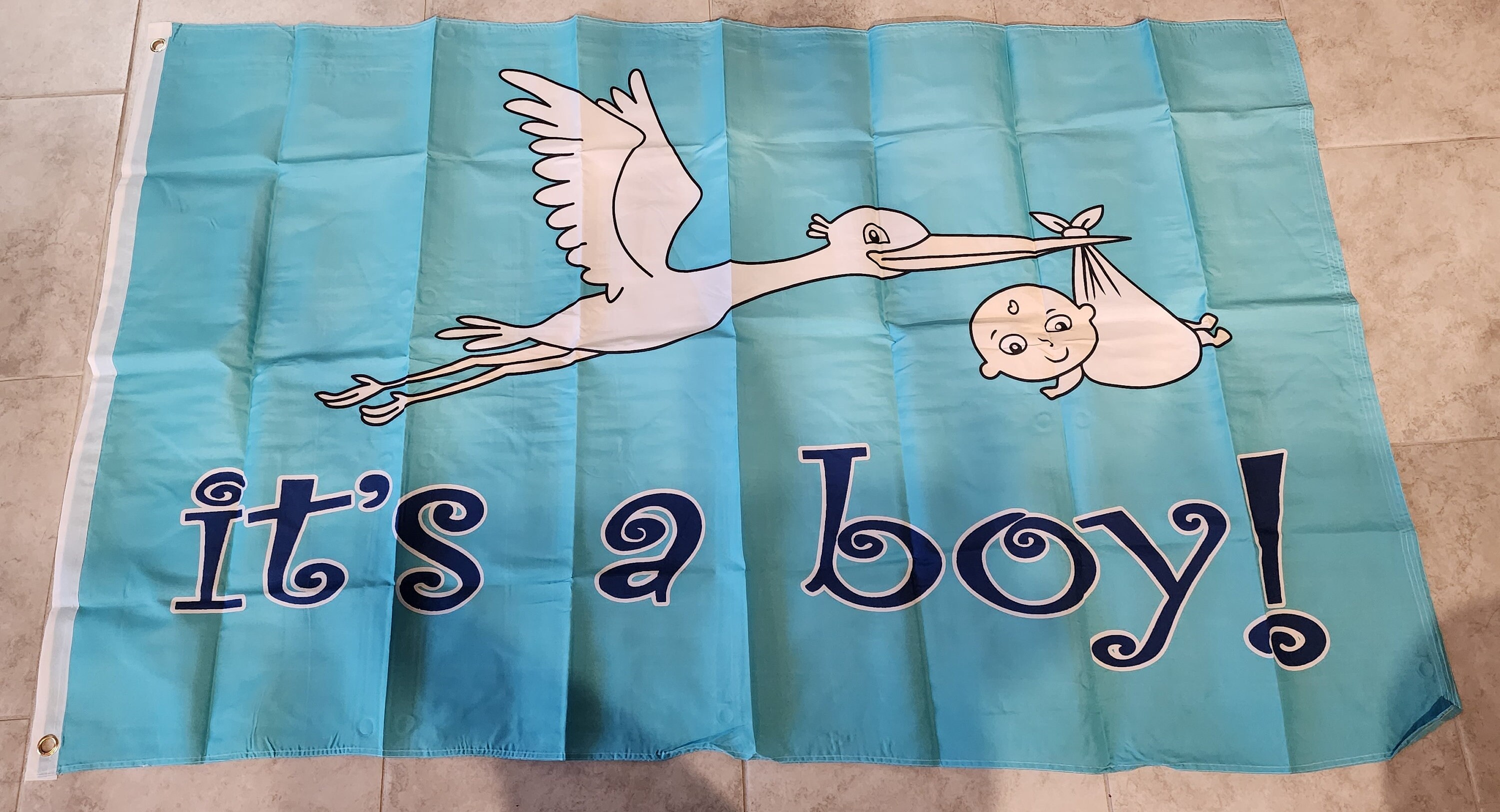 It's a Boy Flag 3'x5' Flag - Premium Polyester 36 X 60 Inch With Brass ...