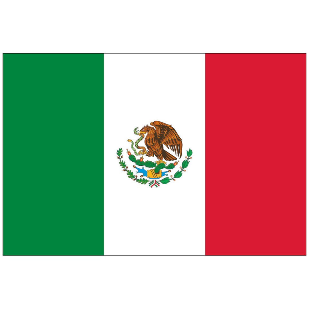 Mexico Flag 3'x5' Flag - Country of Mexico - Premium Polyester 36 X 60 ...