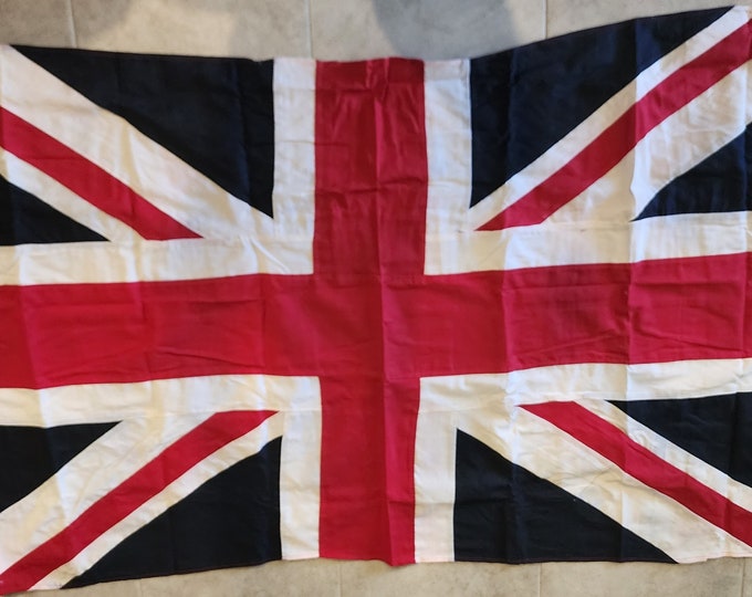 100% Cotton British/uk Flag 3'x5' - 36 X 60 Inch With Brass Rings - Etsy