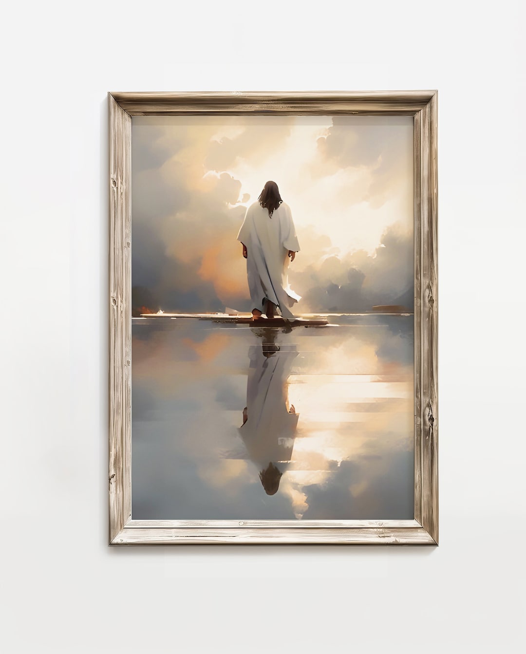Peace Be Still | Digital Download | Jesus Wall Art | Jesus Walking on ...