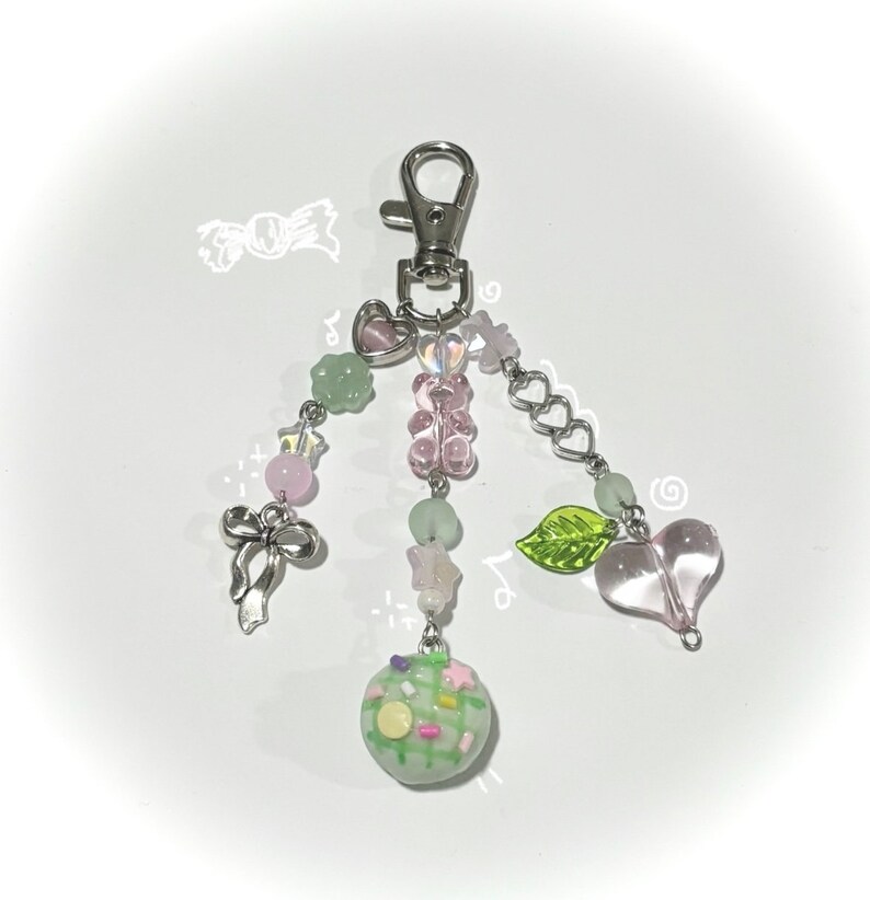 Kawaii Cutecore Candy Melon Bun Gummy Keychain - Etsy Australia