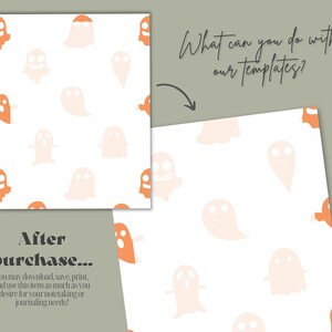 Halloween Stationery Paper Set of 24, Printable, Journal, Autumn ...