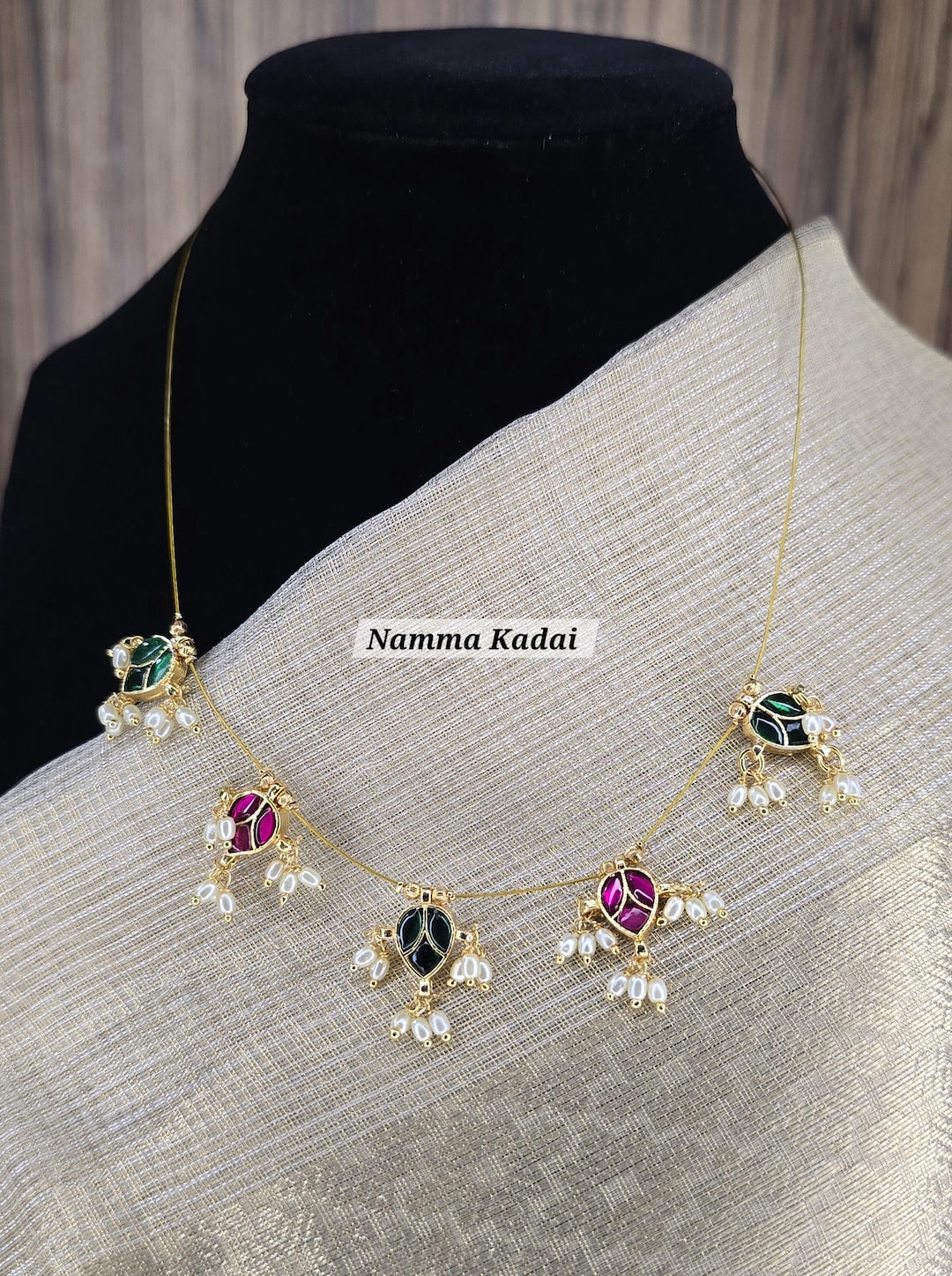 INDIAN INVISIBLE Chain Pendant Necklace Traditional Dainty Sleek ...