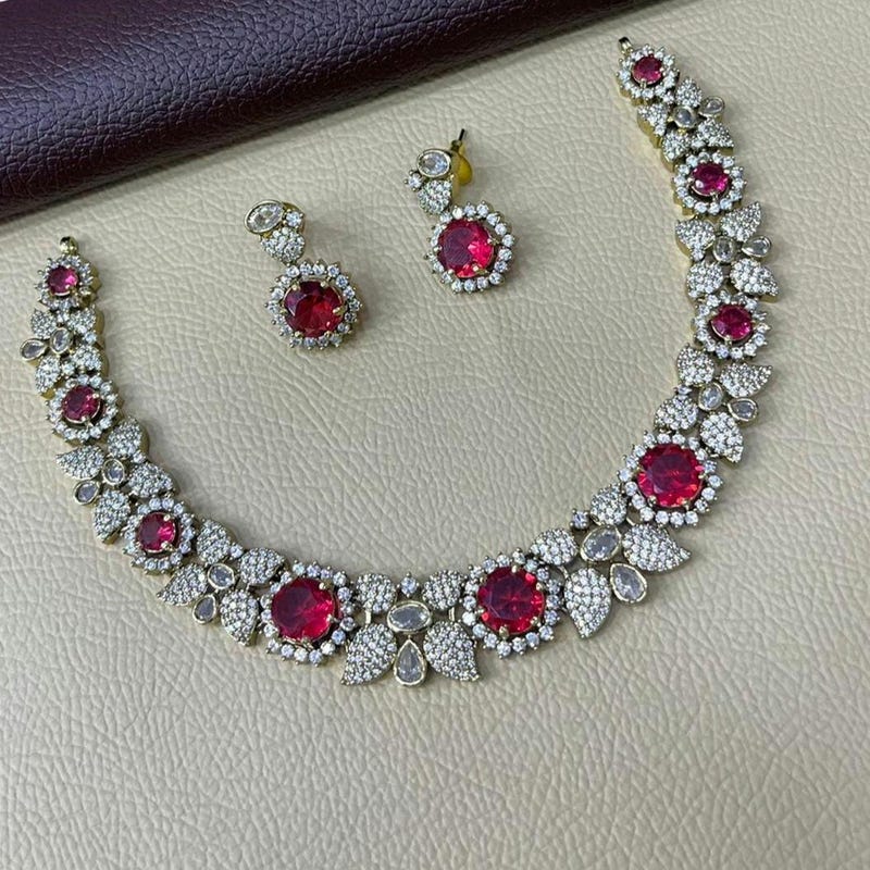 Indian Ruby Necklace - Etsy