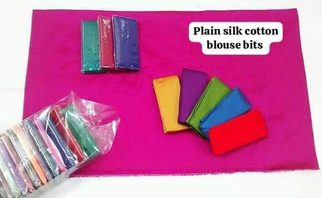 INDIAN BLOUSE MATERIAL Sarees Blouse Bit Piece Silk Cotton Bridesmaid ...