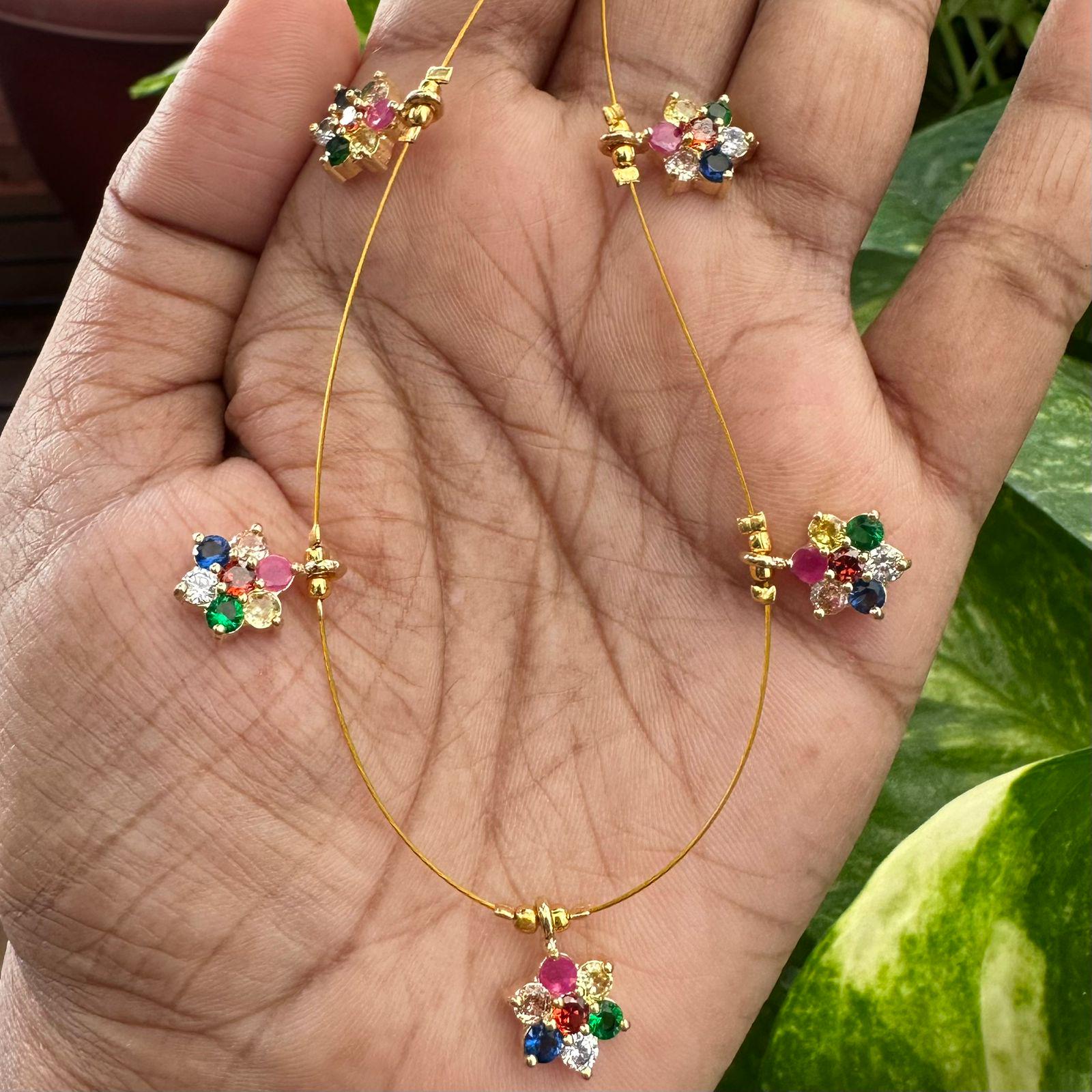 INDIAN INVISIBLE STAR Pendant Chain Necklace Traditional Trending ...