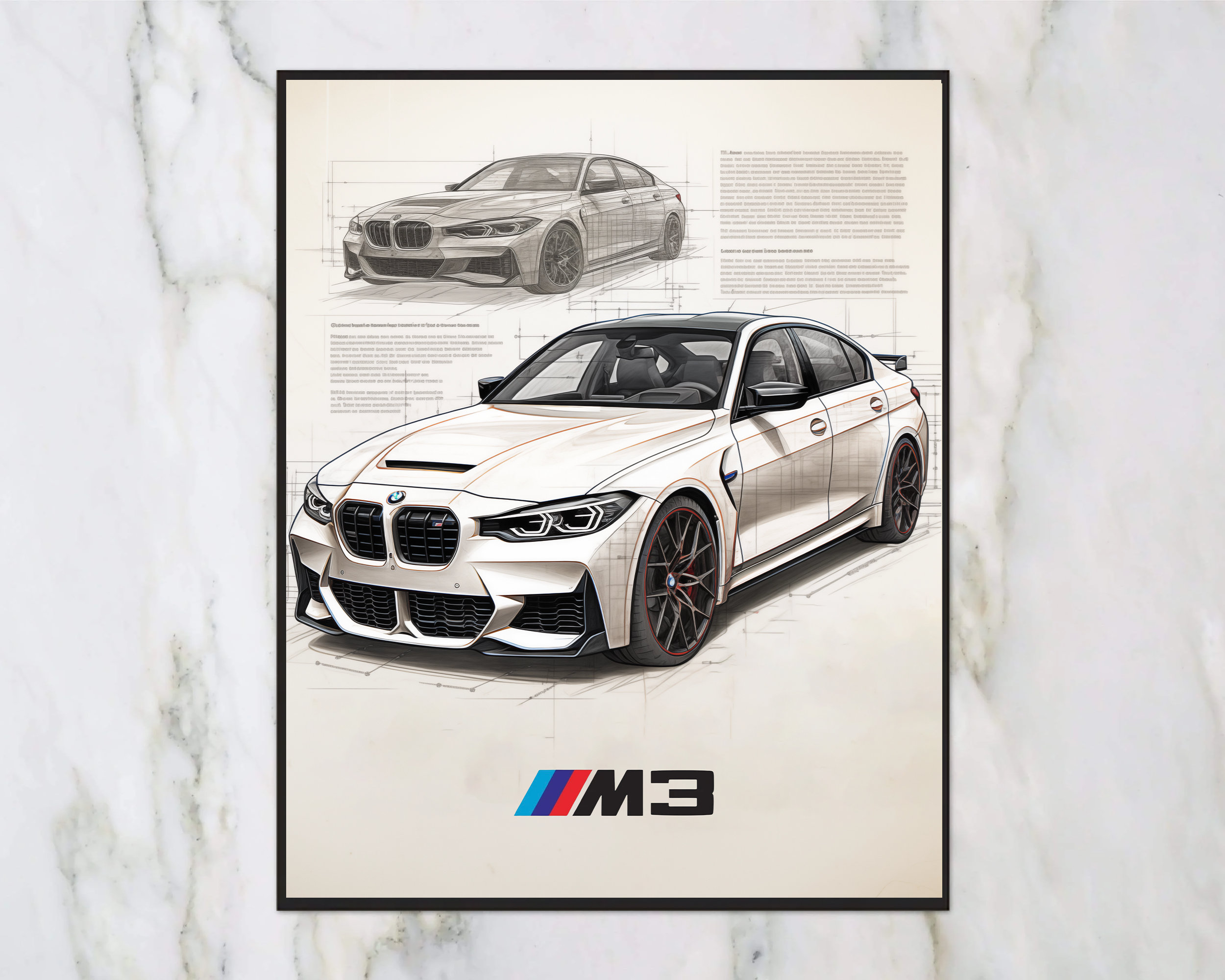 BMW G80 M3 Poster BMW G80 M3 Wall Art, BMW G80 M3 Svg, Bmw G80 M3 ...