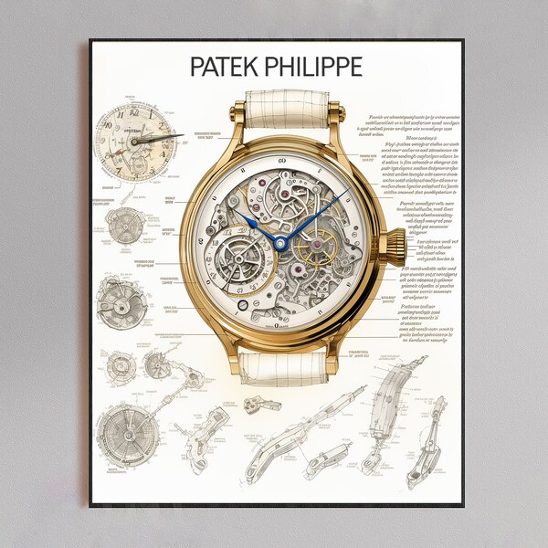 Patek Wall Clock - Etsy