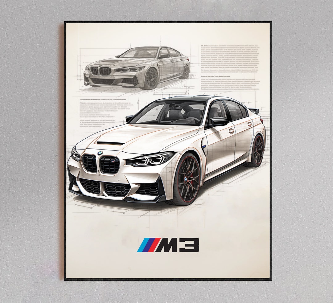 BMW G80 M3 Poster BMW G80 M3 Wall Art, BMW G80 M3 Svg, Bmw G80 M3 ...