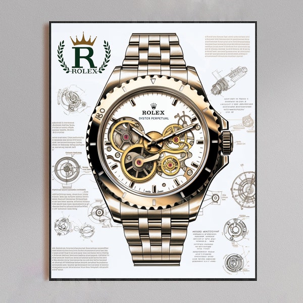 Rolex Print - Etsy
