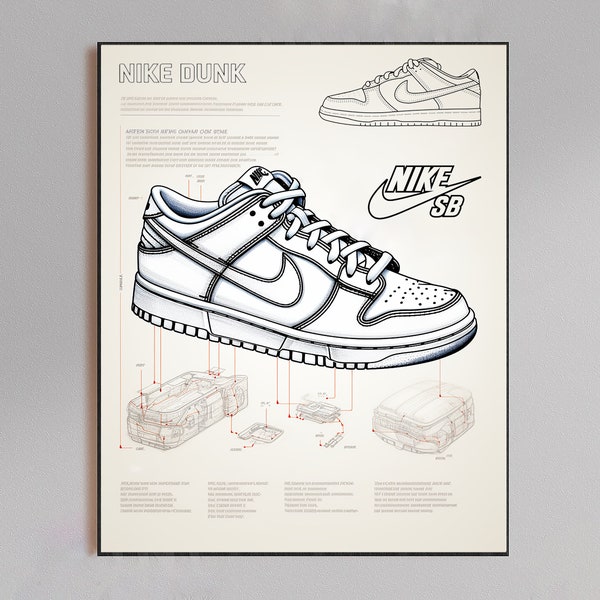 Nike Dunk Poster - Etsy