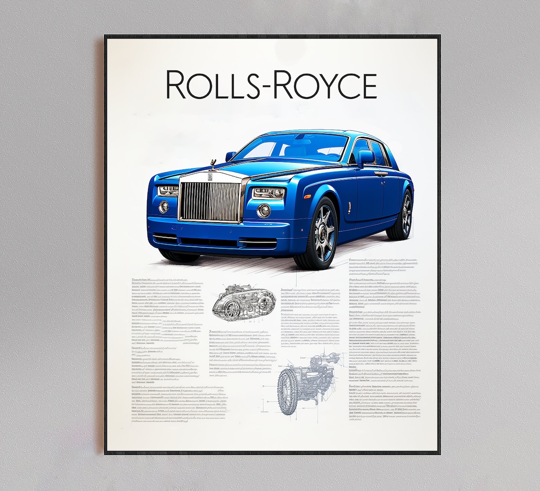 Rolls Royce Poster Rolls Royce Wall Art Rolls Royce SVG - Etsy