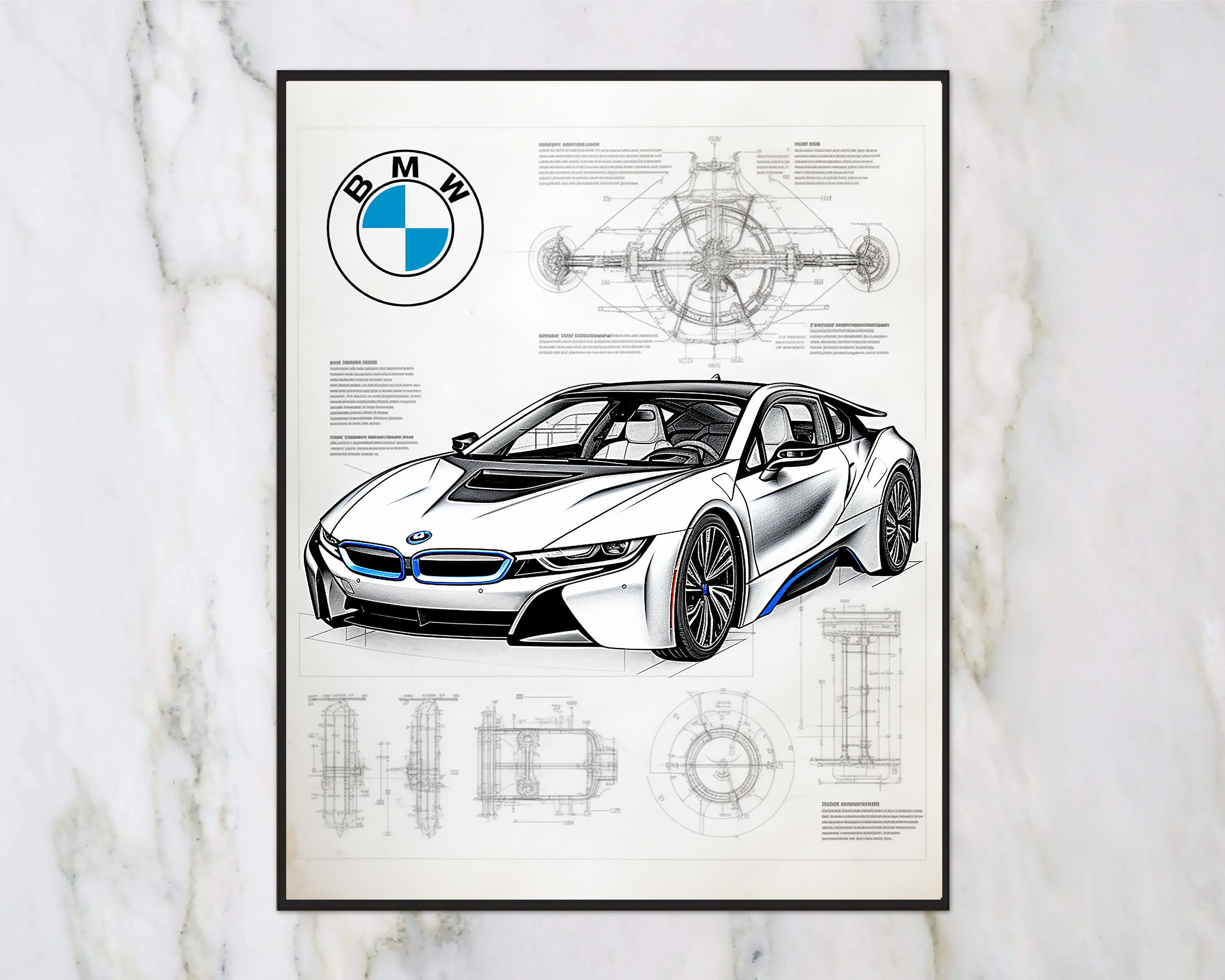 BMW I8 Poster BMW I8 Wall Art, BMW I8 Svg, Bmw Patent Print, Bmw Art, Bmw Wallpaper, Bmw 1 Shirt ...