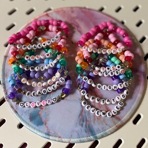 READY to Ship DOJA CAT Scarlet Tour Friendship Beaded Bracelet Set of 6 ...