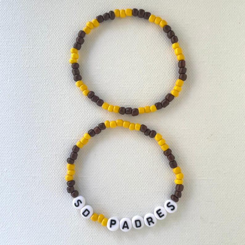 READY TO SHIP | San Diego Padres Classic Colorway Friendship Beaded ...