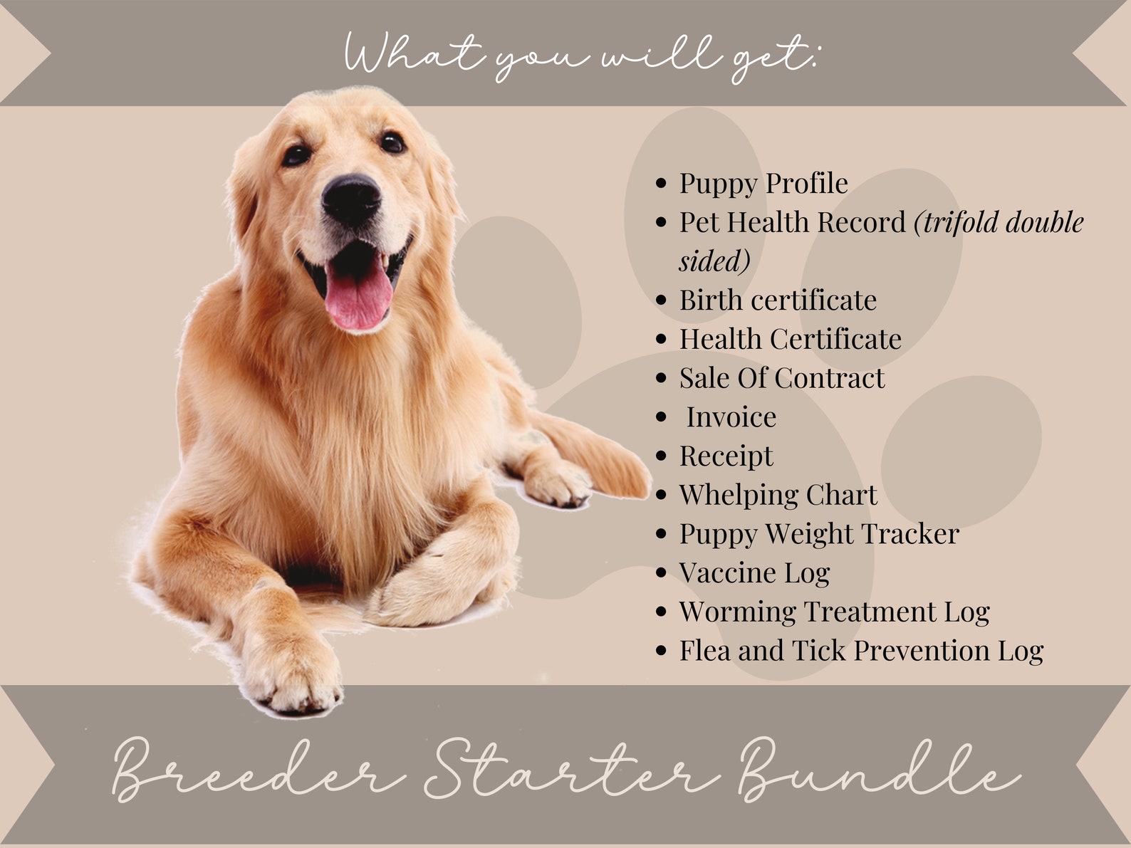 Editable Breeder Starter Pack, Breeder Records, Breeder Puppy Pack ...
