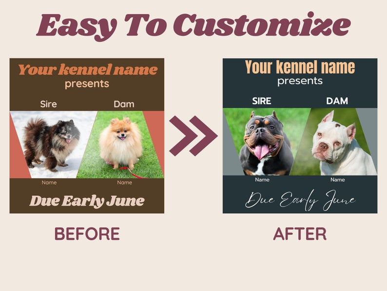Pets Instagram Post Templates, Instagram Pets Template, Dog Store, Dog ...