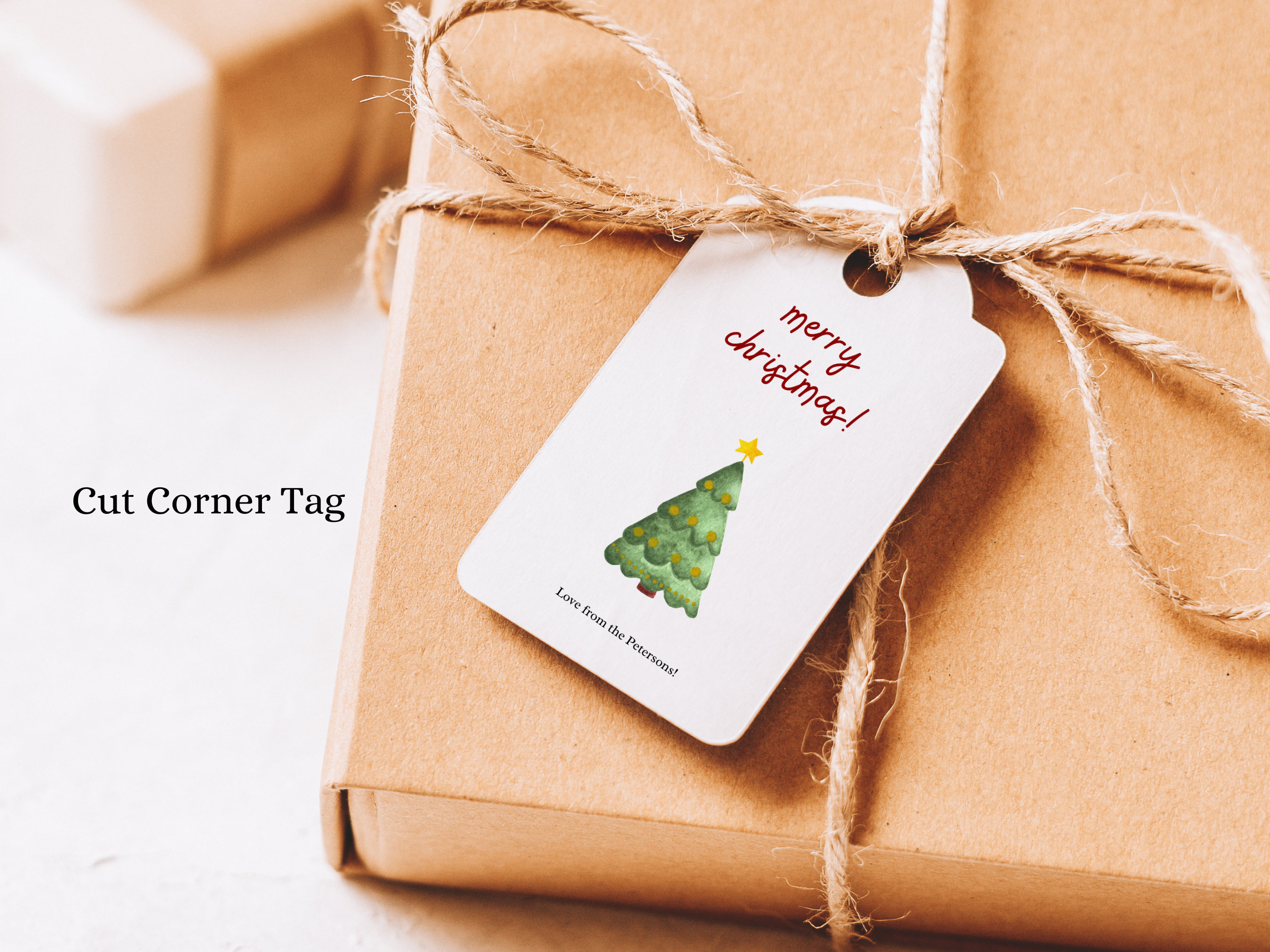 Merry Christmas Gift Tag Printable, Printable Christmas Gift Tag ...