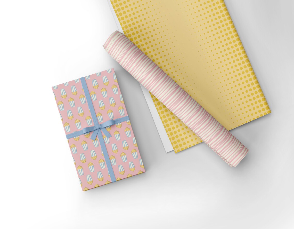 Popcorn Digital Paper Sets Food Background Popcorn Scrapbook Paper ...