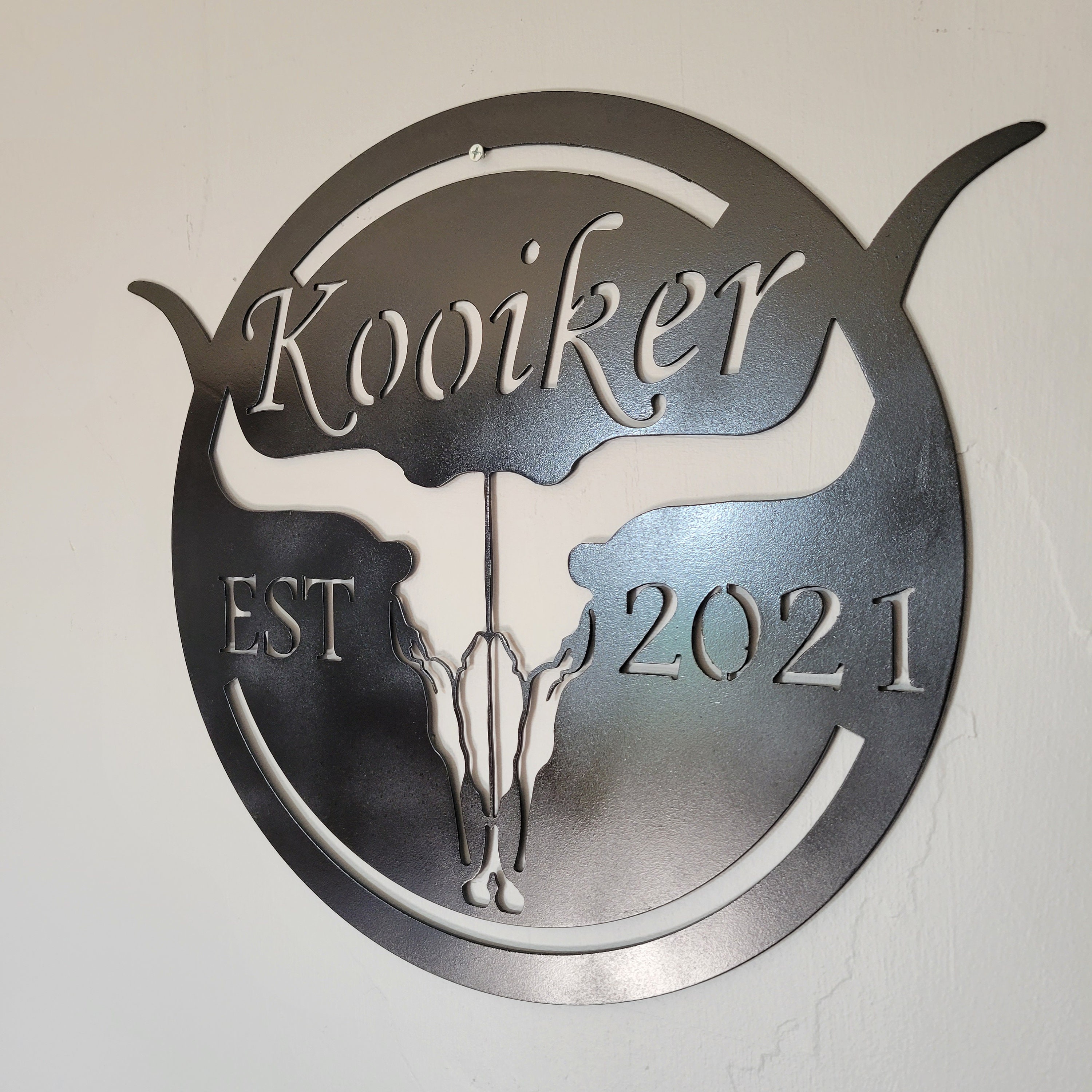 Texas Longhorn Decor, Western Decor, Western Wall Hanging, Metal Texas ...