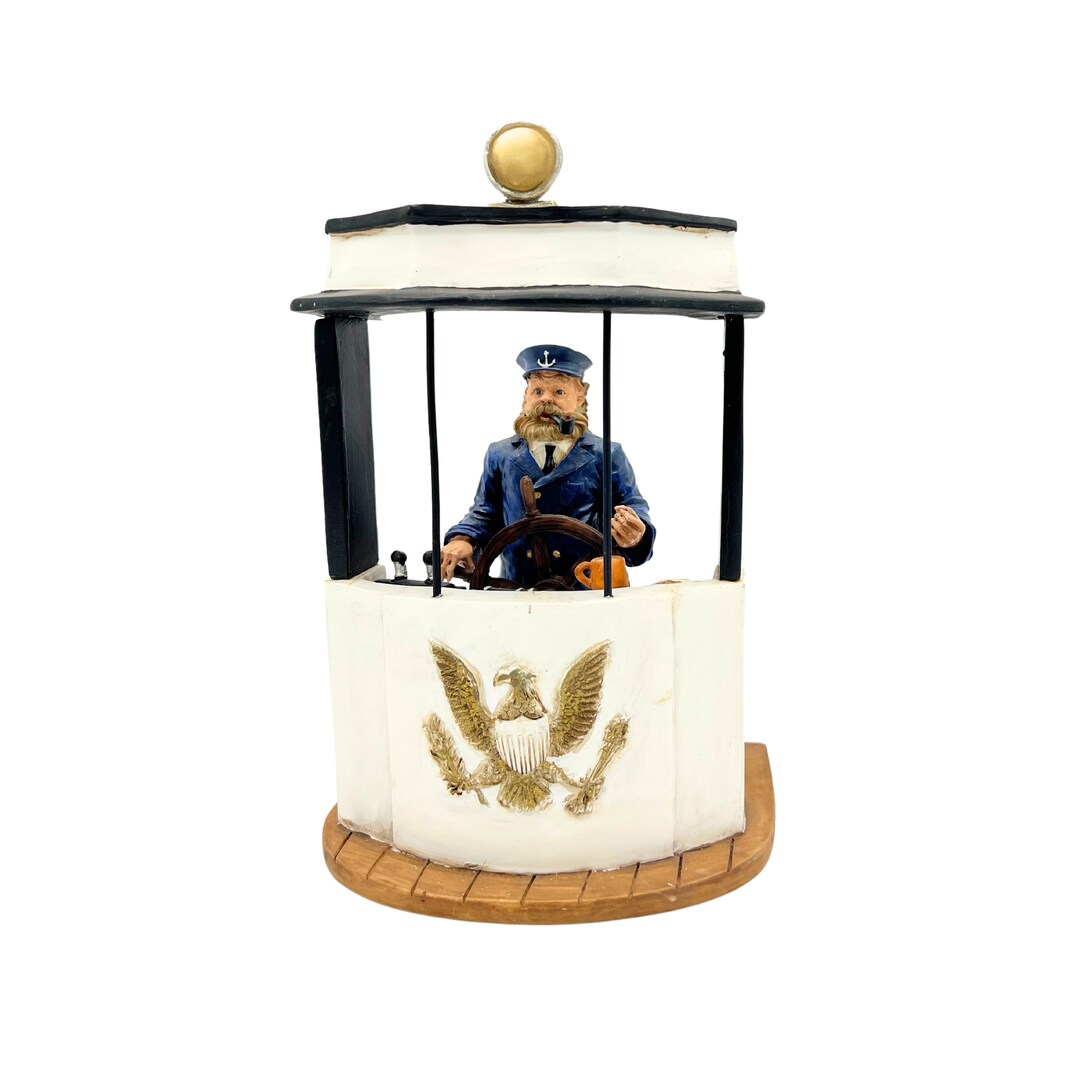 Old Salts Nautical Figurine in Pilot House - Etsy