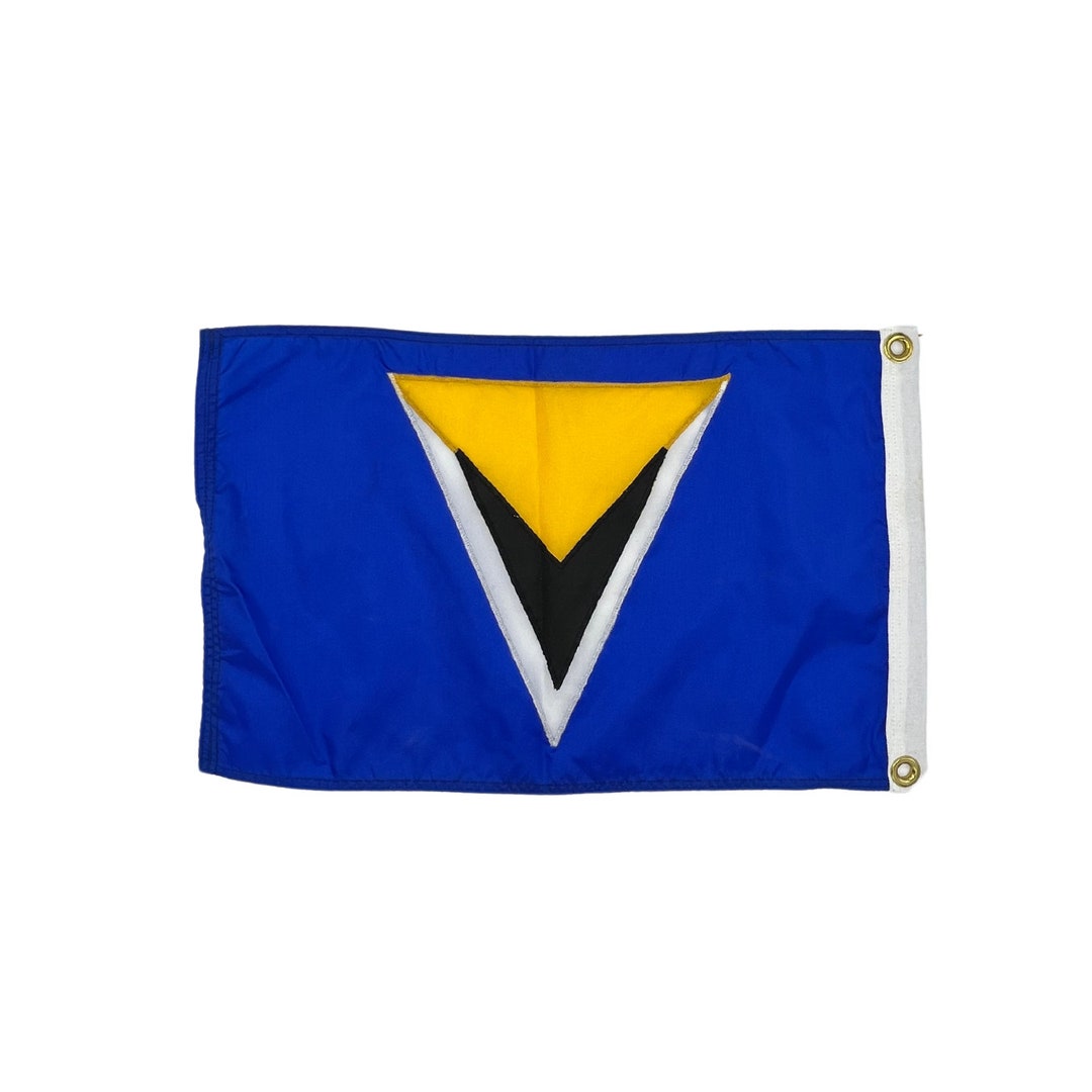 St. Lucia Courtesy Flag - Etsy