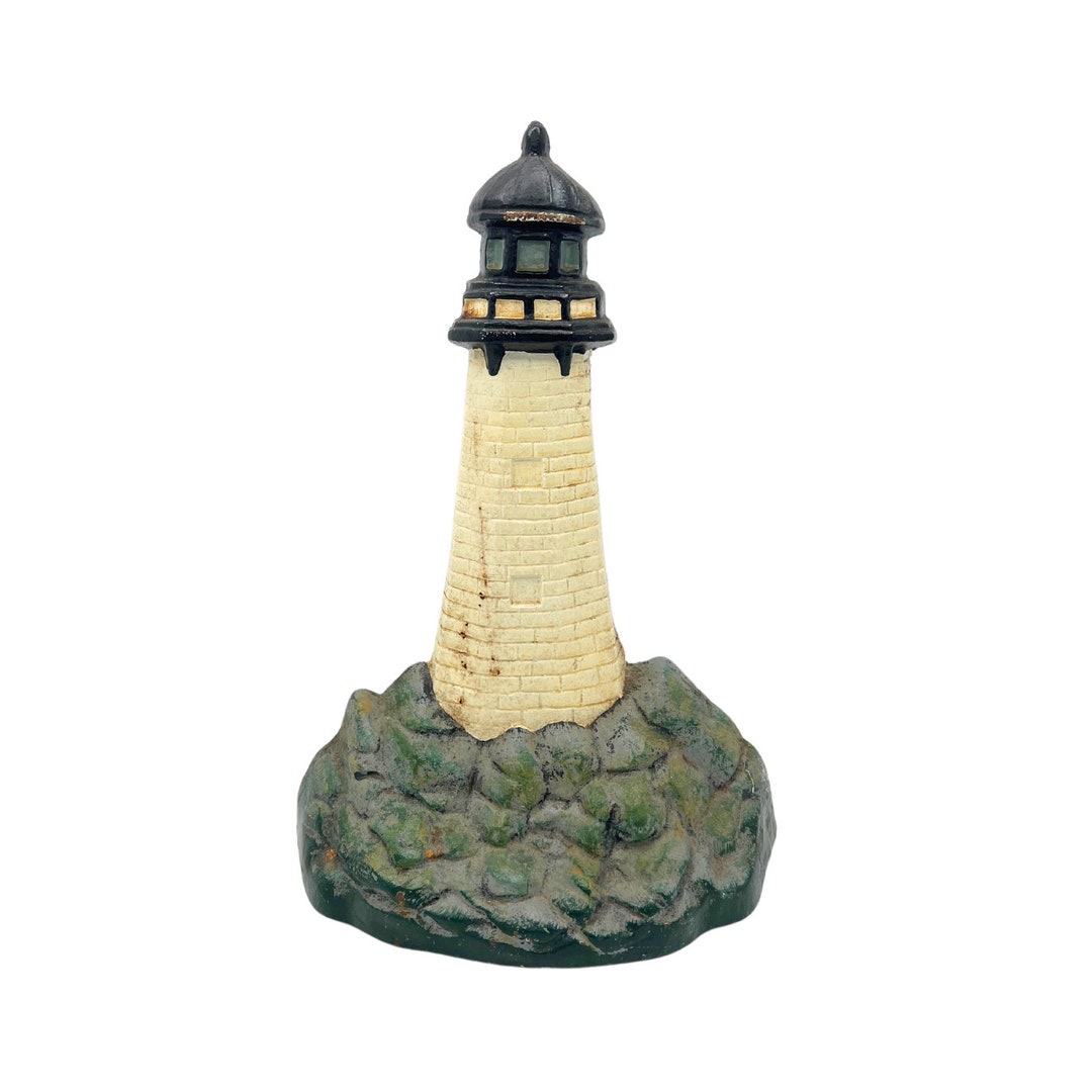 Large Vintage Cast Iron Lighthouse Door Stop - Etsy