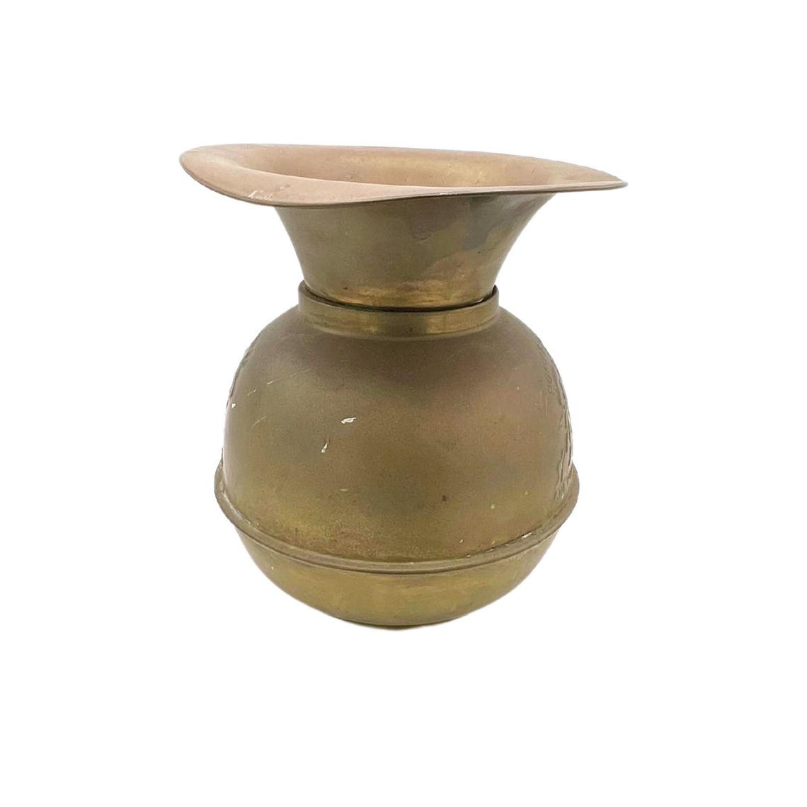 Vintage Pony Express Brass Spittoon - Etsy