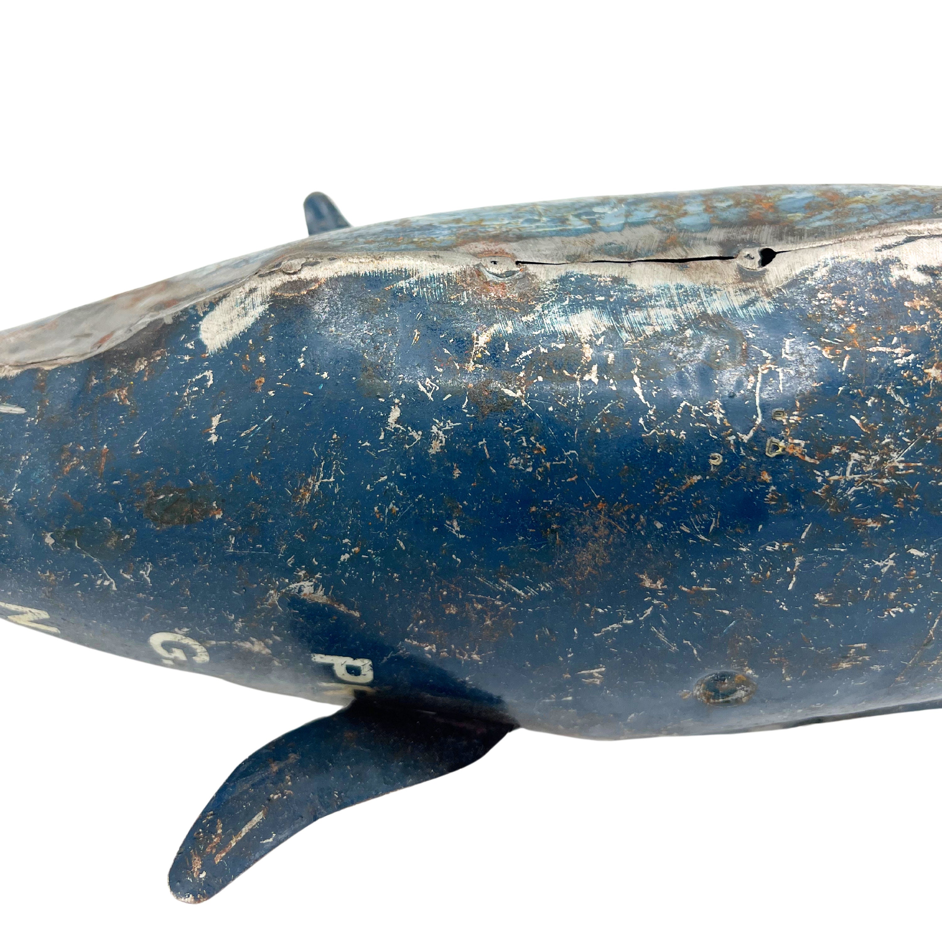 Reclaimed Metal Whale - Etsy