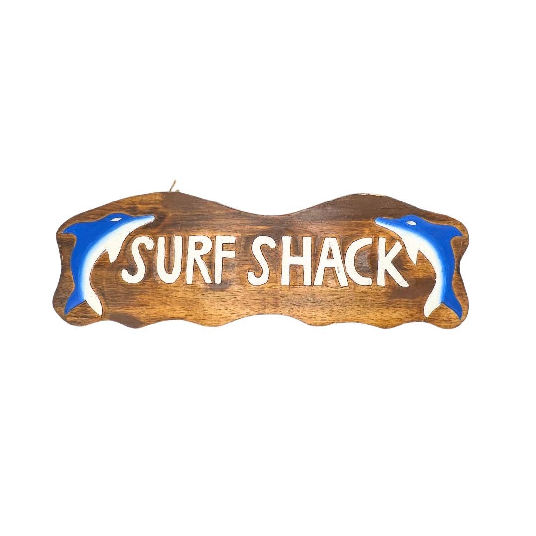 Vintage Wooden Surf Shack Sign - Etsy