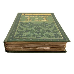 1898 Book: Historic Towns of New England - Etsy