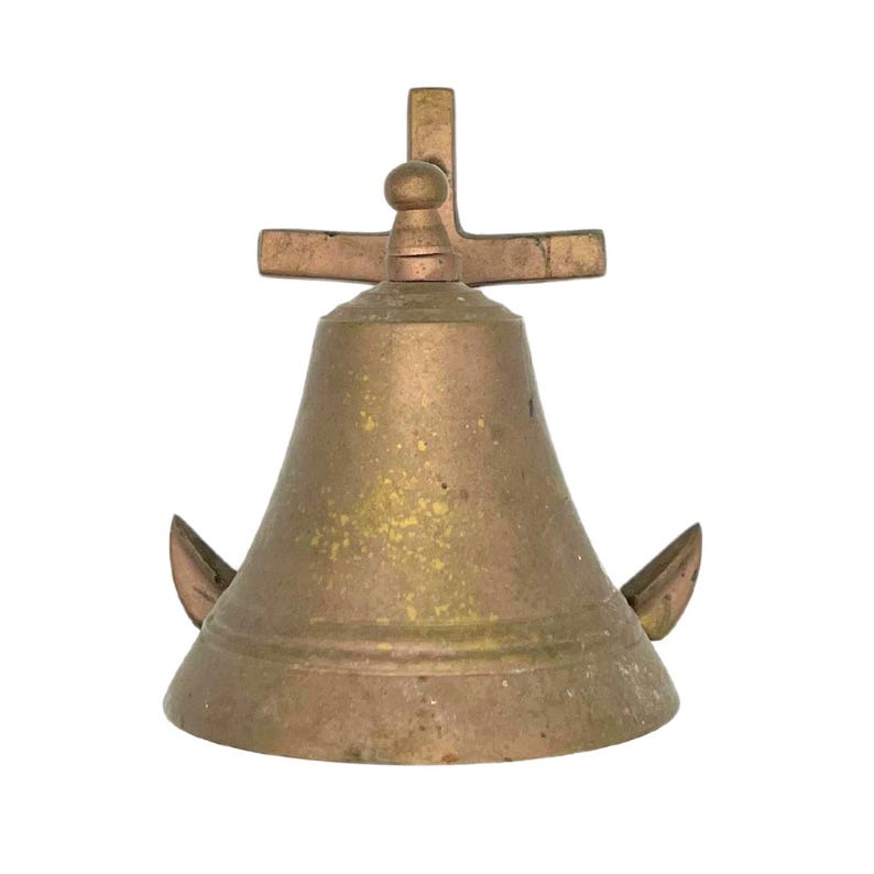 Vintage Brass Anchor Bell - Etsy