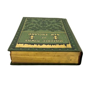 1898 Book: Historic Towns of New England - Etsy