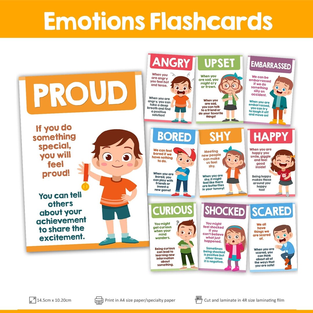 Emotions Flashcards, Feelings Flashcards, How Are You Feeling Today ...