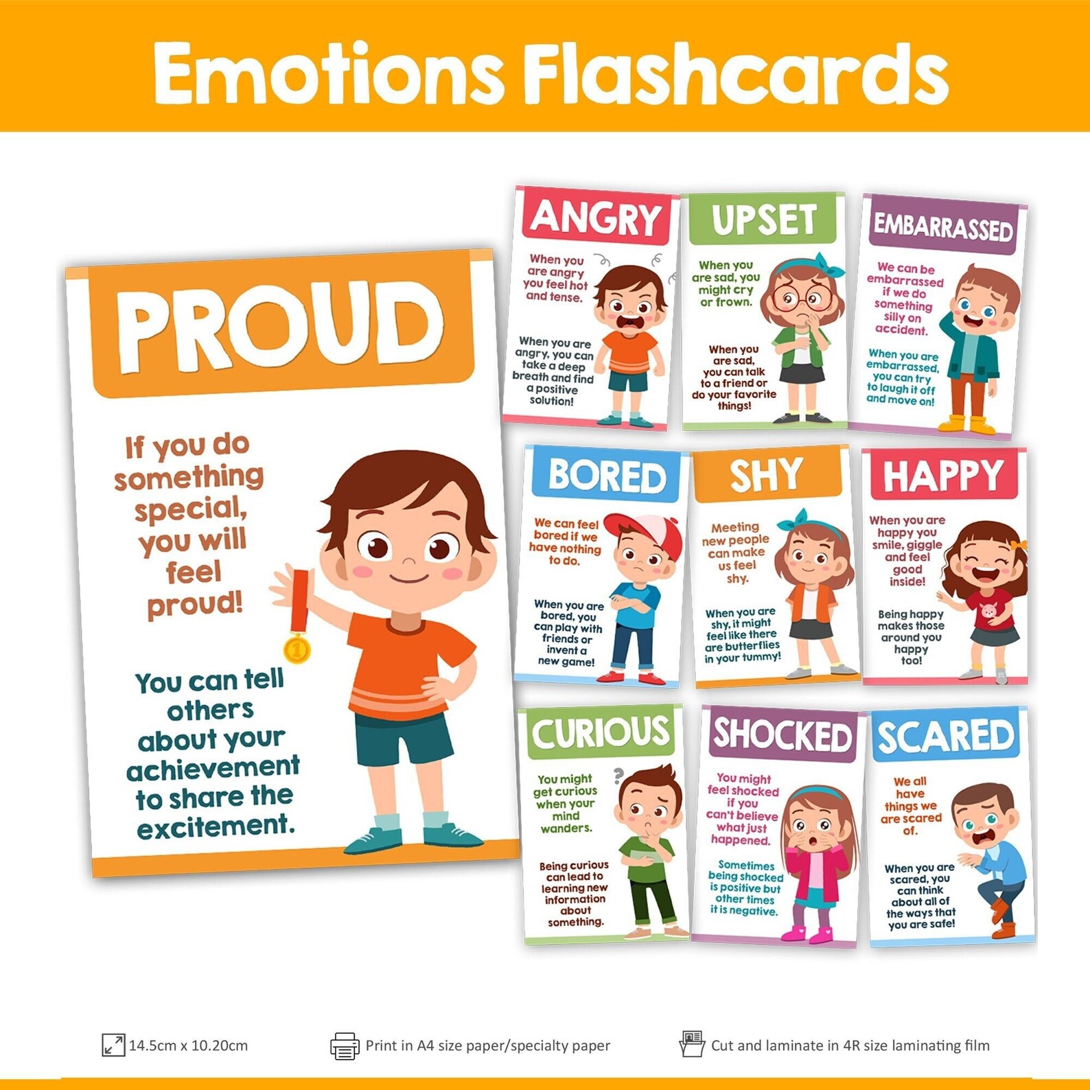 Emotions Flashcards, Feelings Flashcards, How Are You Feeling Today ...