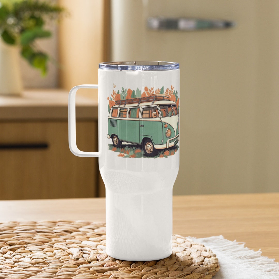Camper Van Travel Mug With a Handle, Thermos - Etsy