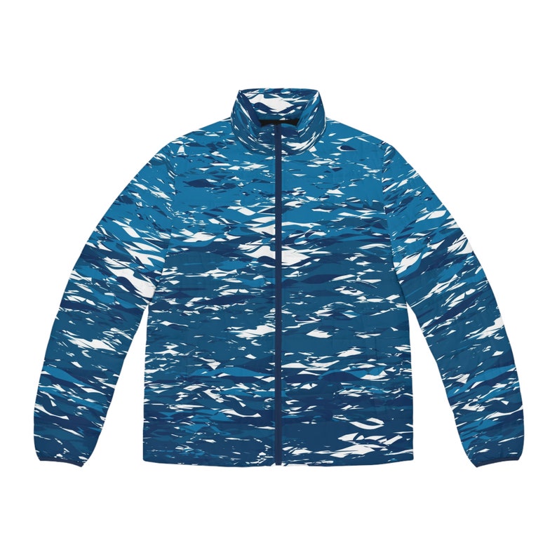 Ocean Camouflage Men's Puffer Jacket (AOP) - Etsy